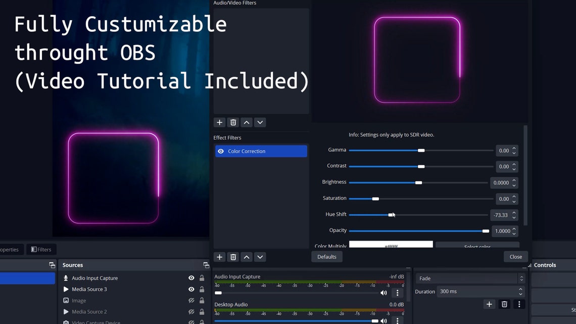 Webcam Overlay Twitch | Obs | Streamlabs | Animated Facecam Frame ...