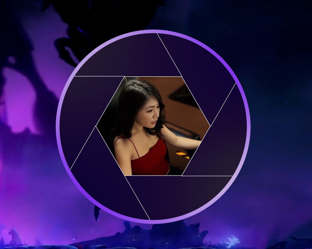 Webcam Overlay Twitch Circular | Facecam Frame | Camera Border | Obs ...