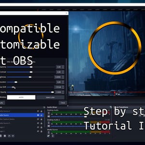 Webcam Overlay Twitch Circular | Facecam Frame | Camera Border | Obs ...