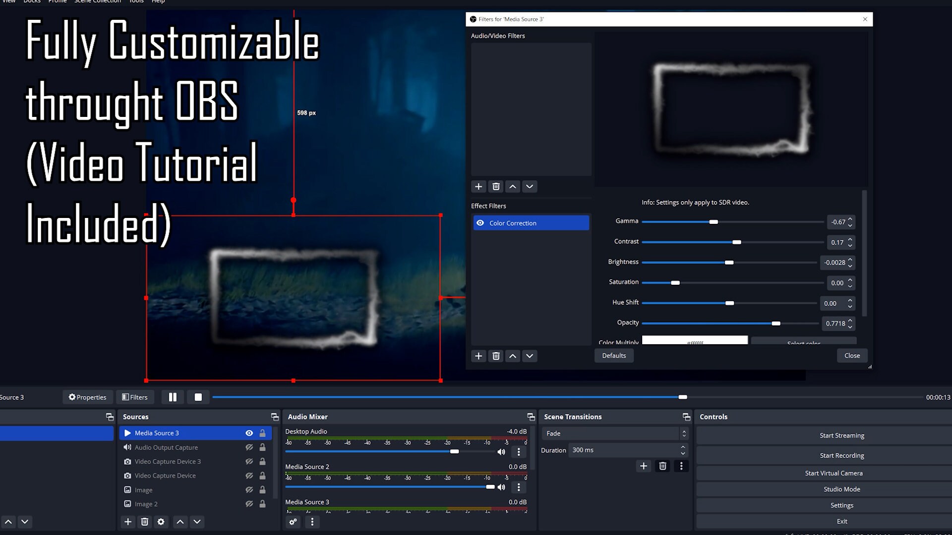 Webcam Overlay Twitch | Obs | Streamlabs | Animated Facecam Frame ...