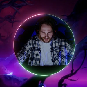 Webcam Overlay Twitch Circular | Facecam Frame | Camera Border | Obs ...
