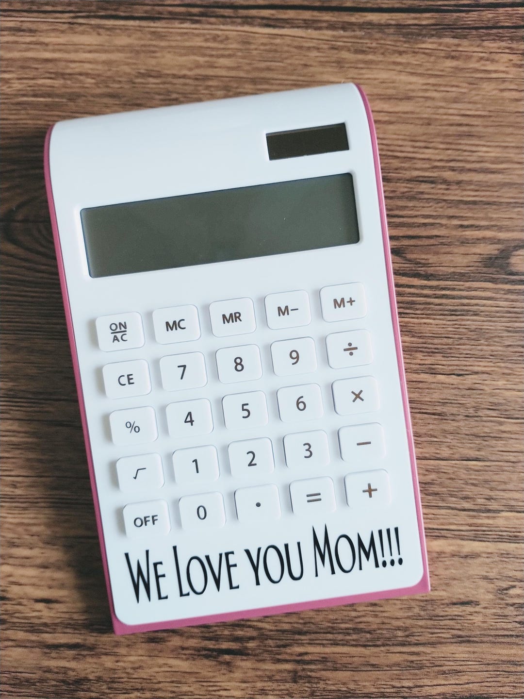 Custom Calculator for Budgeting/ Hot Pink/ Multiple Fonts/ Budget ...