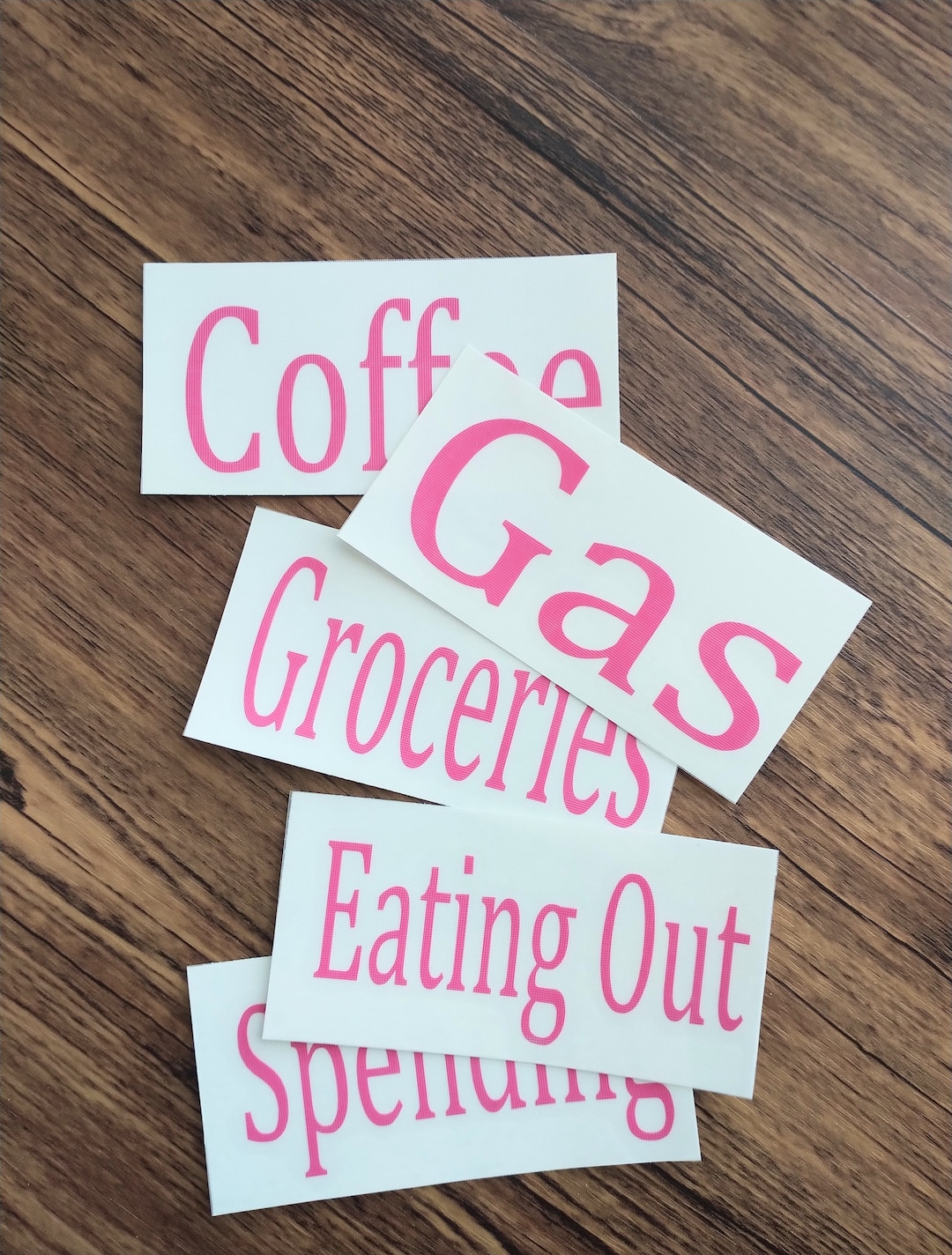 A7 Multi Color Cash Envelope Labels and Zipper Envelopes/a6 Cash Labels ...