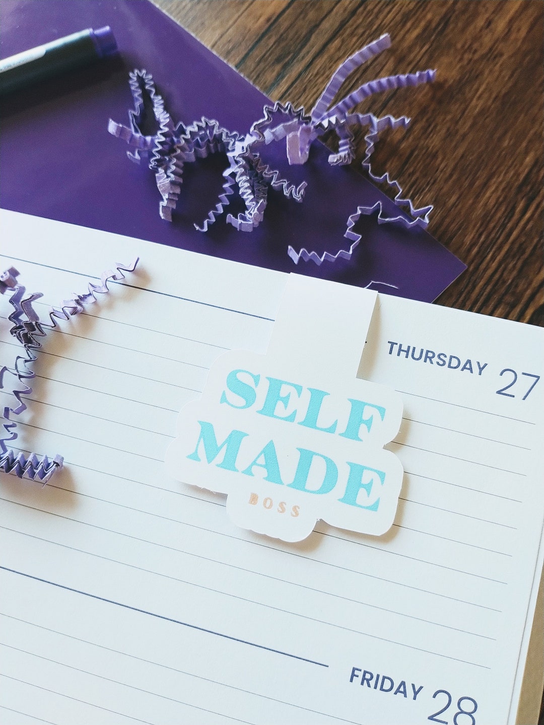 Self Made Boss Magnetic Bookmark L Bookmark L Magnetic Page Clip L ...