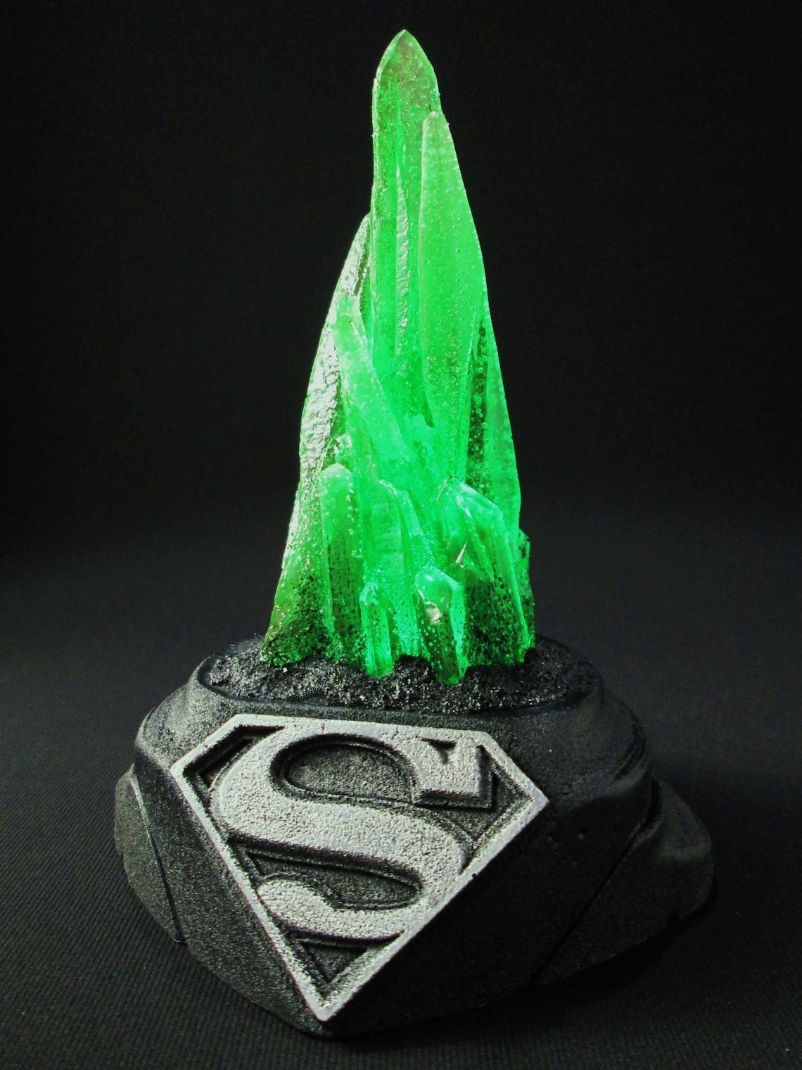 Superman Kryptonite Crystal Prop Replica Statue Glow in the | Etsy