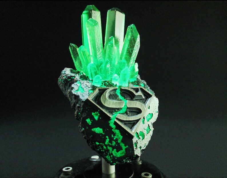 Superman Kryptonite Crystal Krypton Meteor Rock Replica with | Etsy