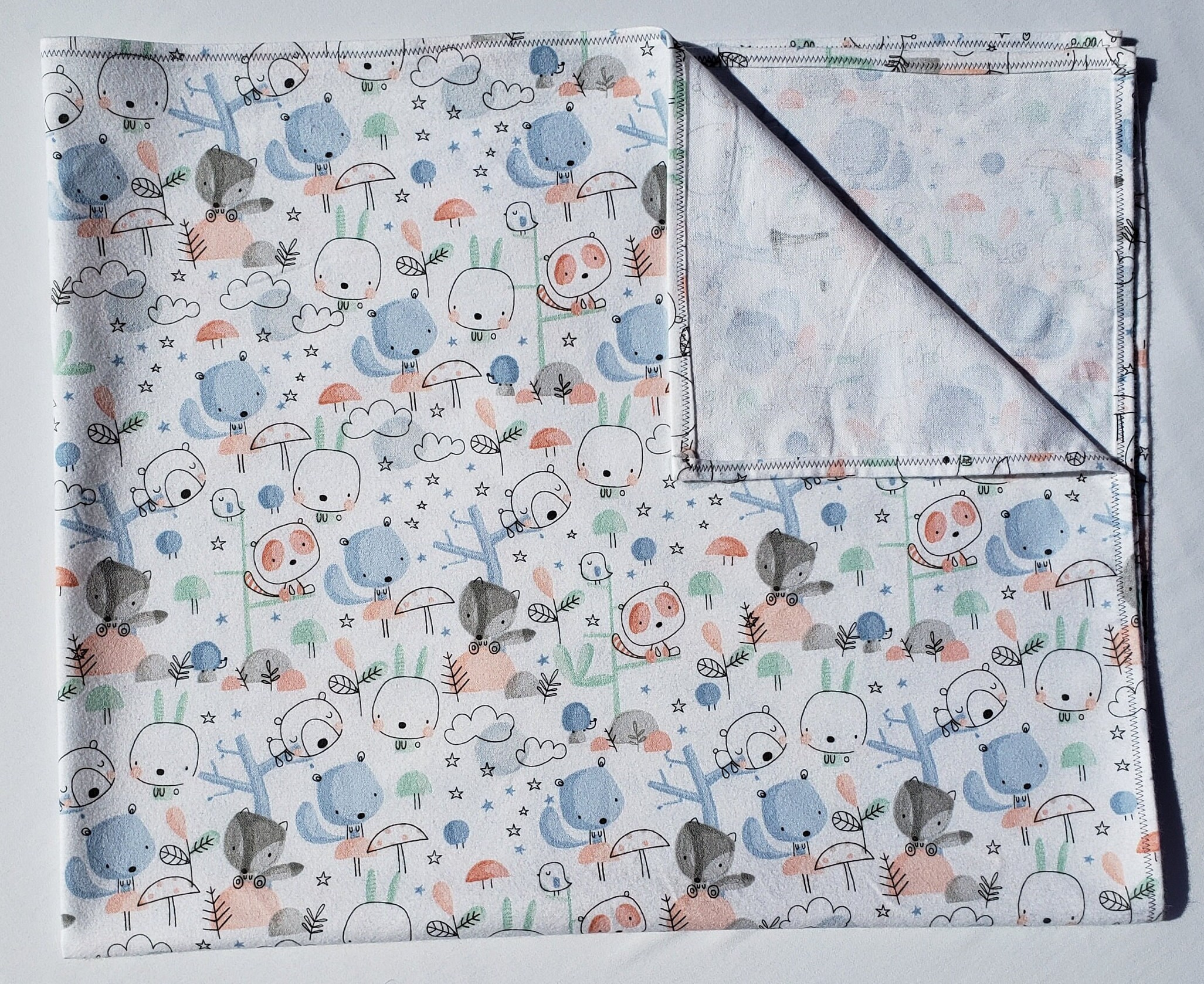 Critter Flannel Baby Blanket - Etsy