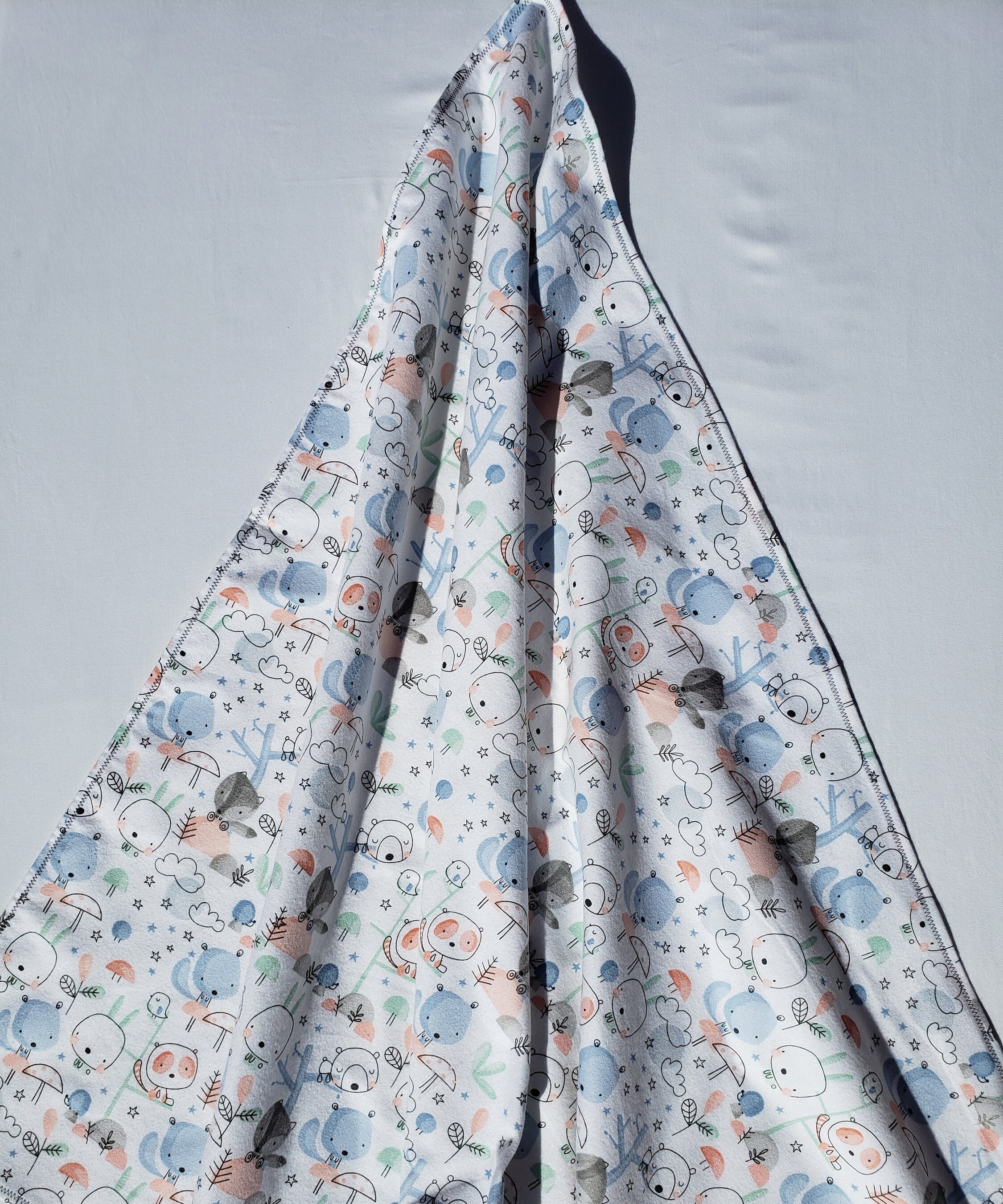 Critter Flannel Baby Blanket - Etsy