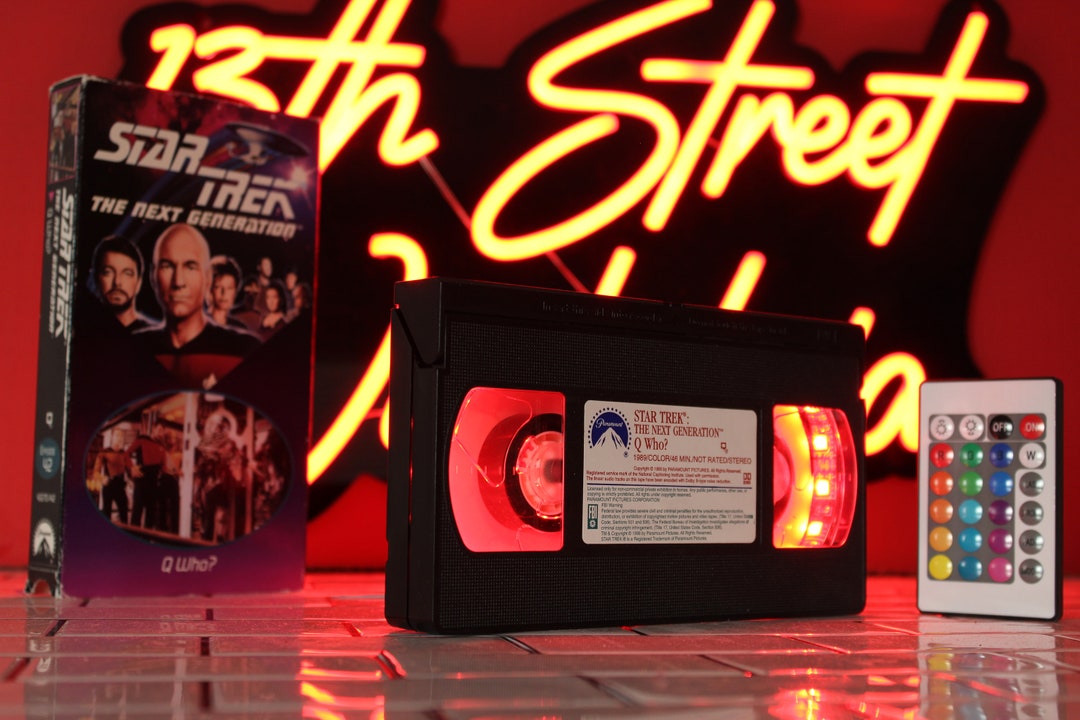 VHS Lamp Star Trek the Next Generation: Q Who 1987 - Etsy