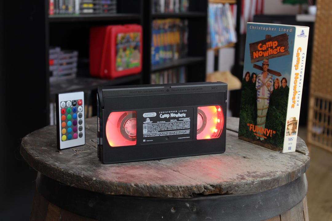 VHS Lamp - Camp Nowhere (1994) - Etsy