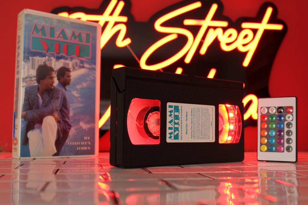 VHS Lamp Miami Vice the Movie 1984 - Etsy