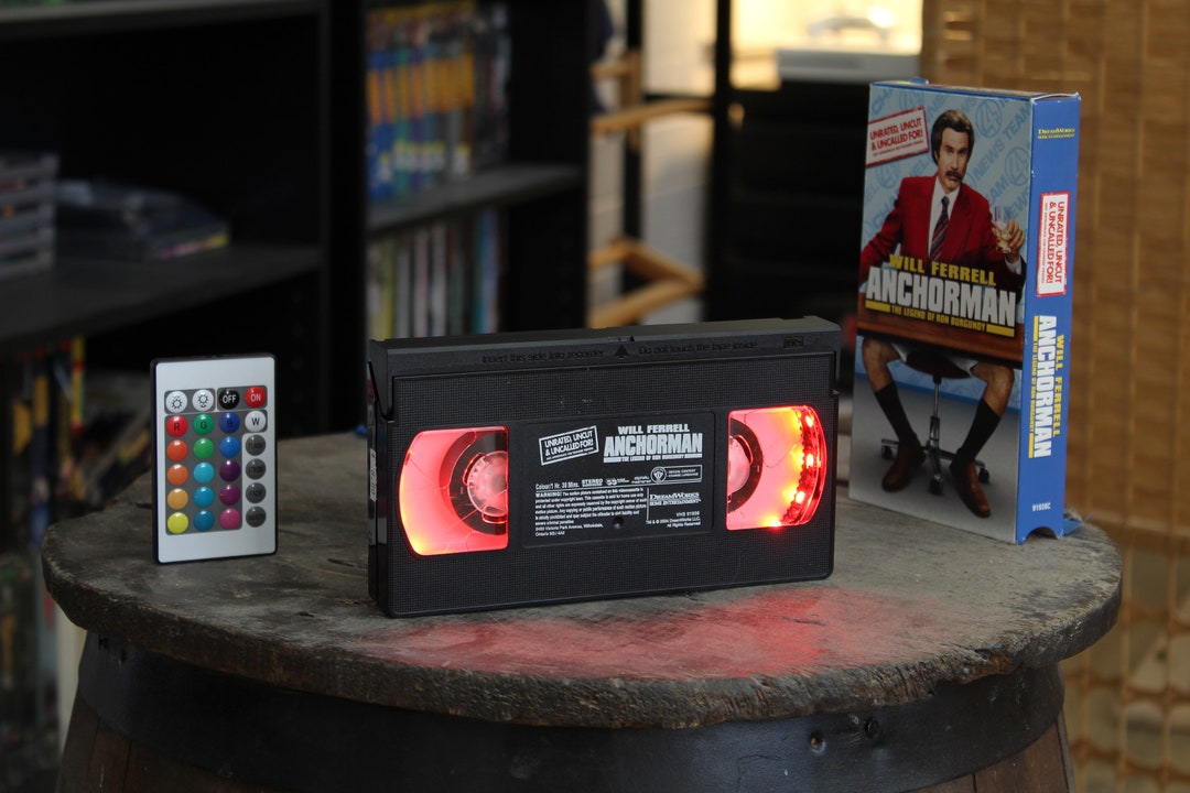 VHS Lamp - Anchorman (2004) - Etsy