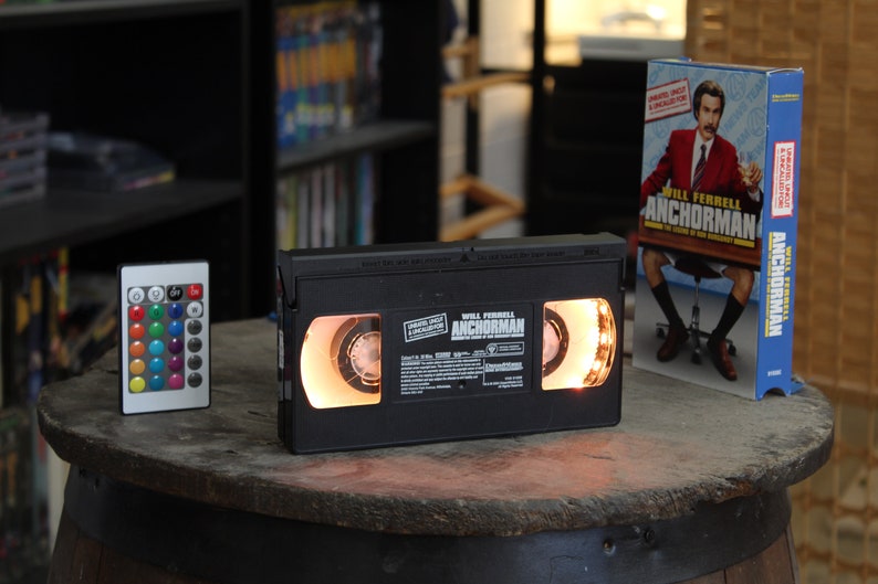 VHS Lamp - Anchorman (2004) - Etsy