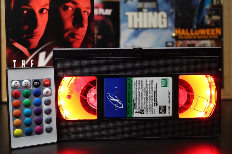 VHS Lamp - the X Files (1998) - Etsy