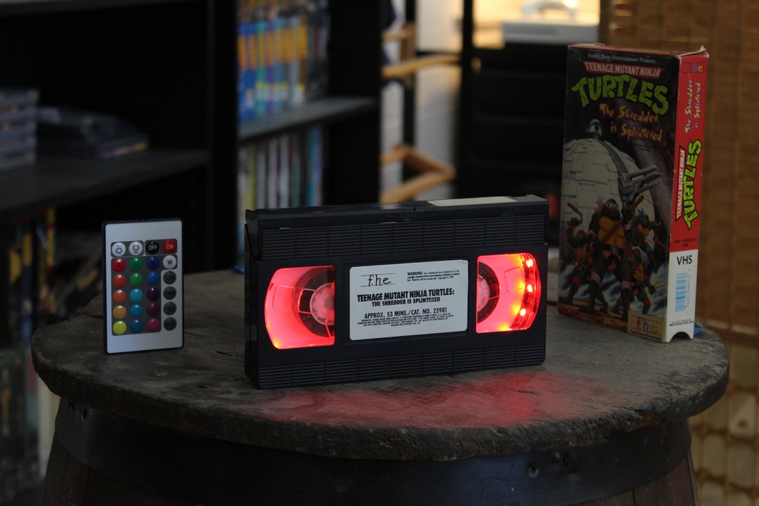 Lámpara VHS - Dibujo animado de las Tortugas Ninja - El Destructor se ...