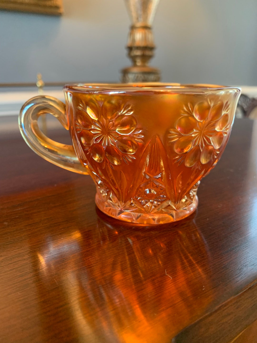 Imperial Carnival Glass 474 Daisy Design Iridescent Punch Cup - Etsy