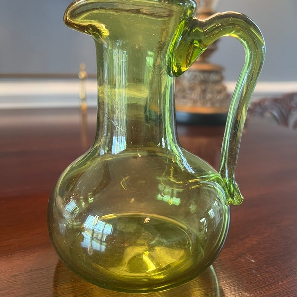 Small Glass Pitcher - Etsy