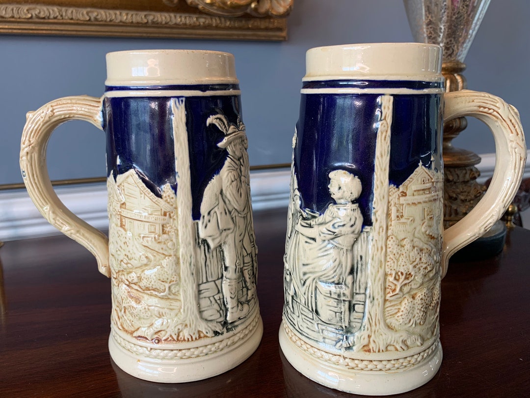 Vintage Pair of Marzi & Remy Beer Steins M/R Excellent Condition 7 - Etsy
