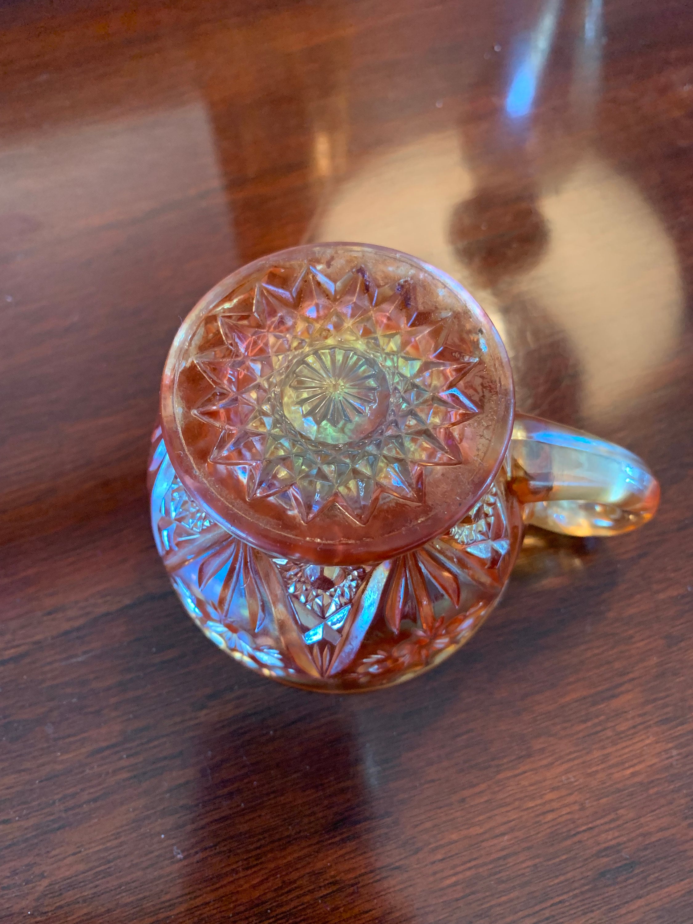 Imperial Carnival Glass 474 Daisy Design Iridescent Punch Cup - Etsy