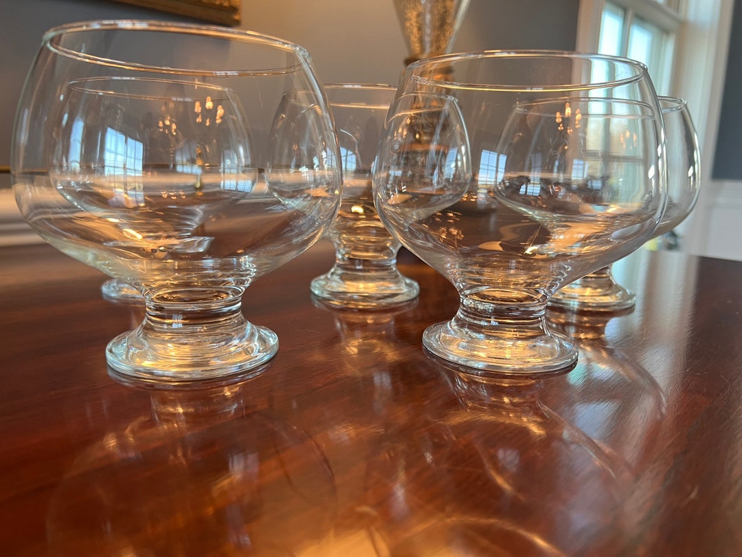 Set of 5 Vintage 20 Oz Wide Mouth Beer Glasses or Snifters MCM - Etsy