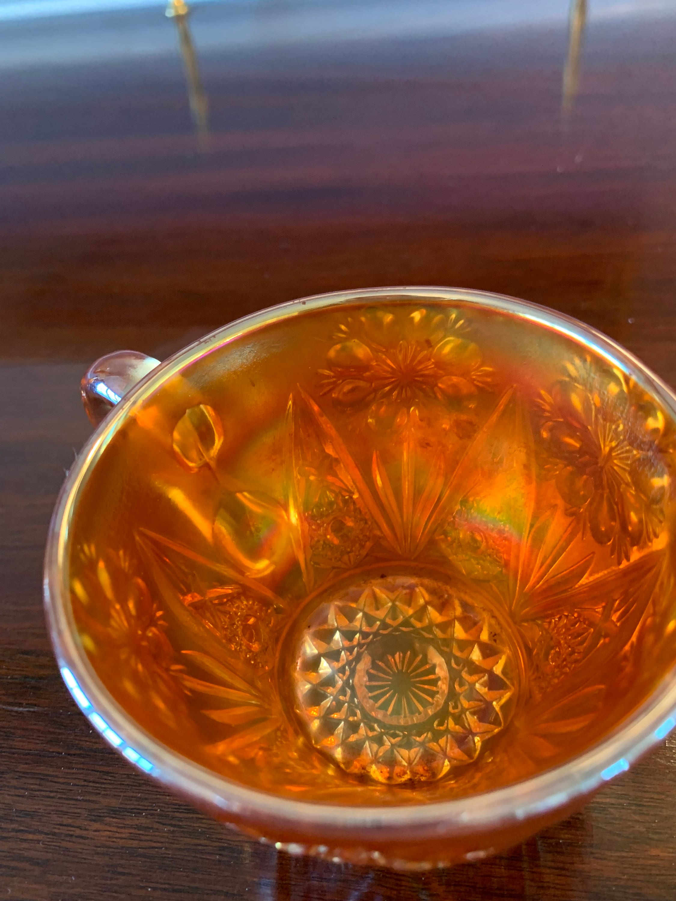 Imperial Carnival Glass 474 Daisy Design Iridescent Punch Cup - Etsy
