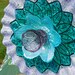 Purple/teal/turquoise Glass Flower, Yard Art, Glass Flowers, Outdoor ...