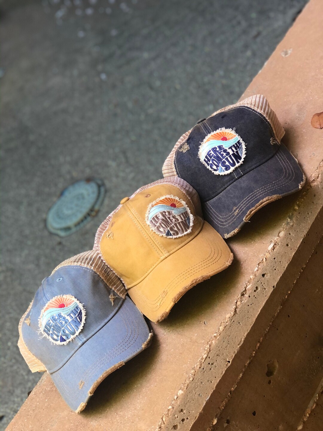 Here Comes the Sun Patch Hat - Etsy