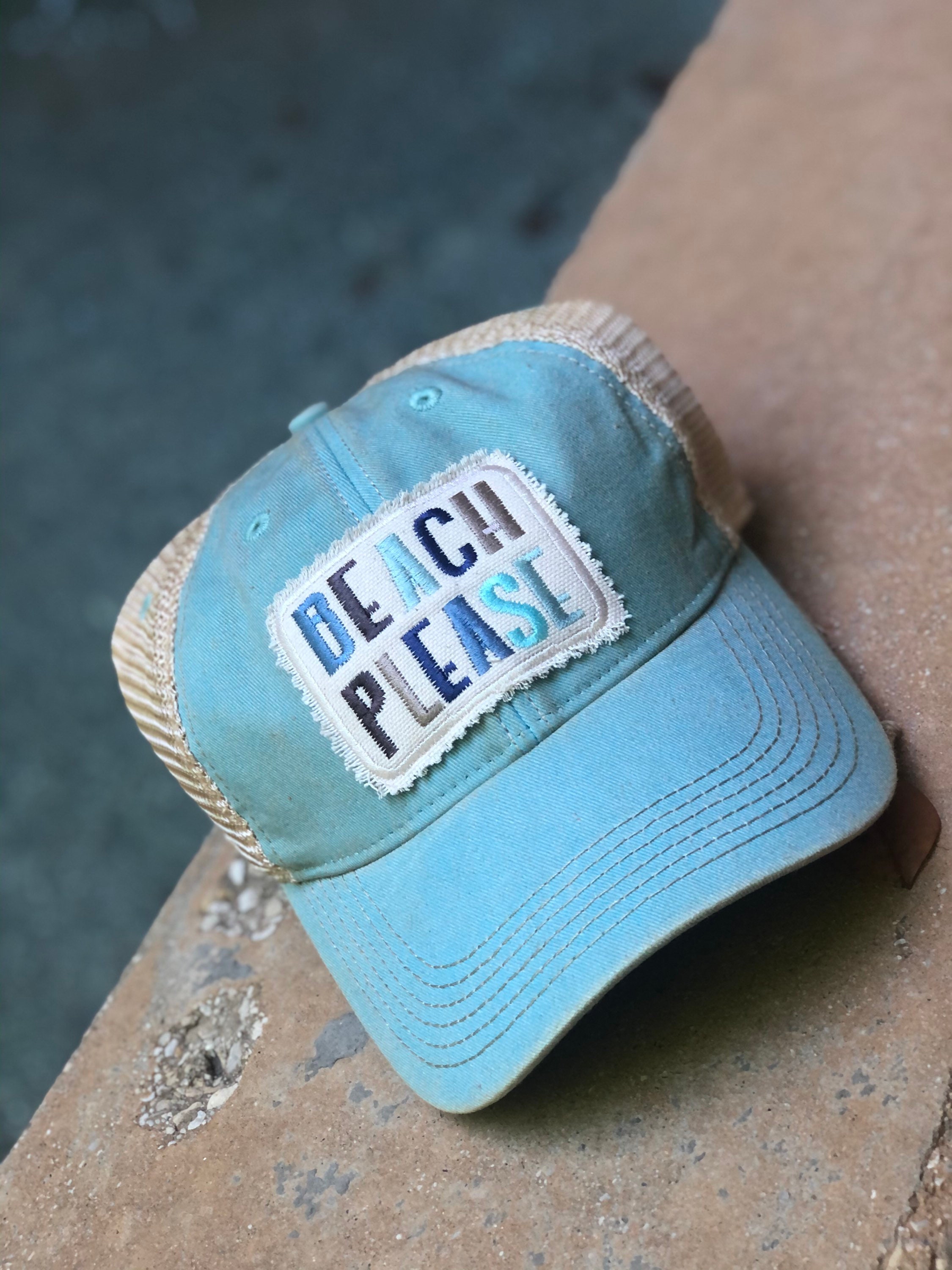 Beach Please Patch Hat - Etsy