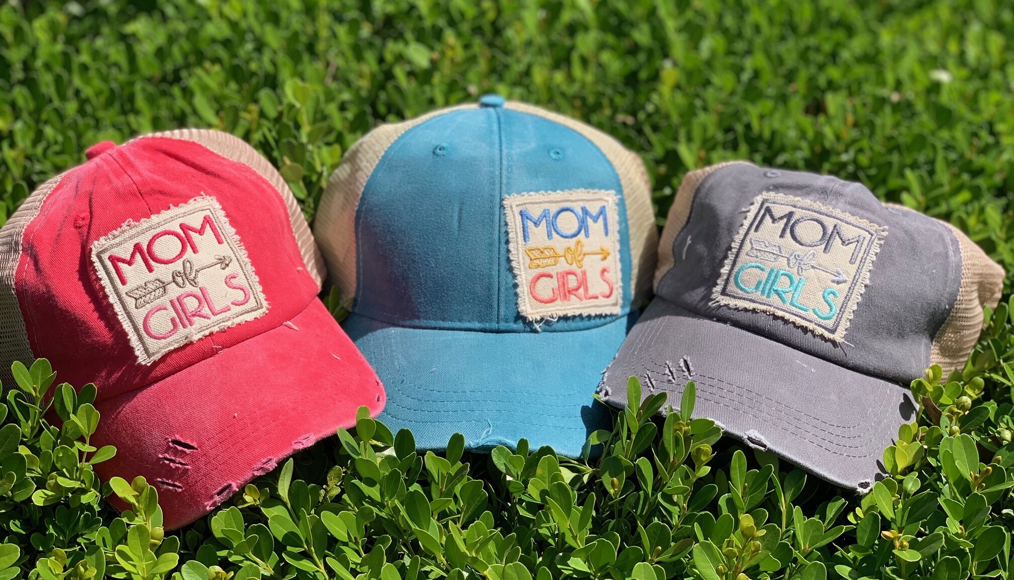 Mom Of Girls Patch Hat | Etsy