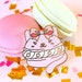 Cat Macaron Sweets Pin | Yummy Kitten Dessert Hard Enamel Pin - Pin ...
