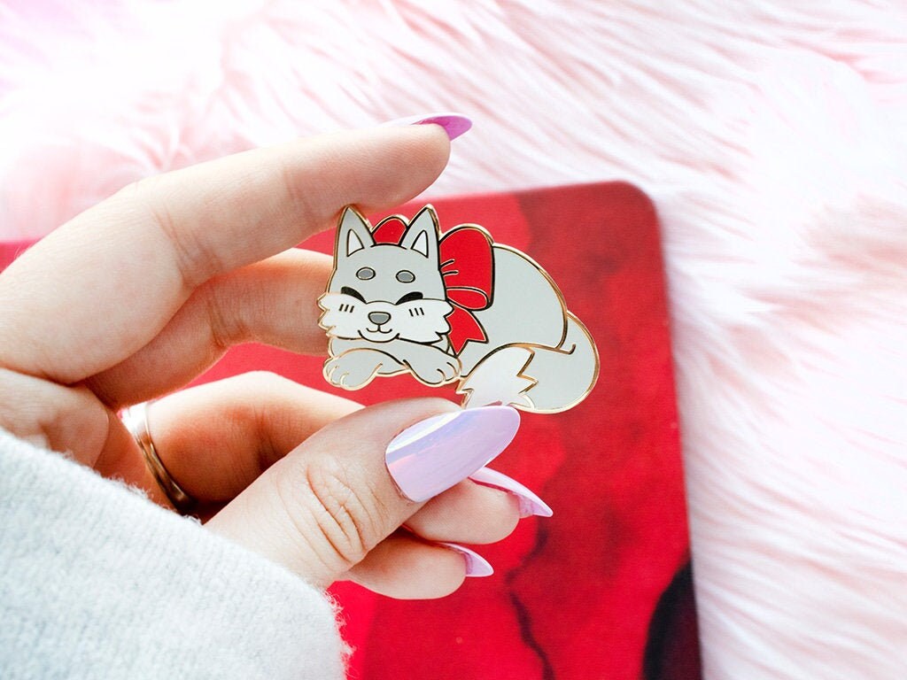 Wolf Enamel Pin Little Red Riding Hood Fairytale Gift | Etsy