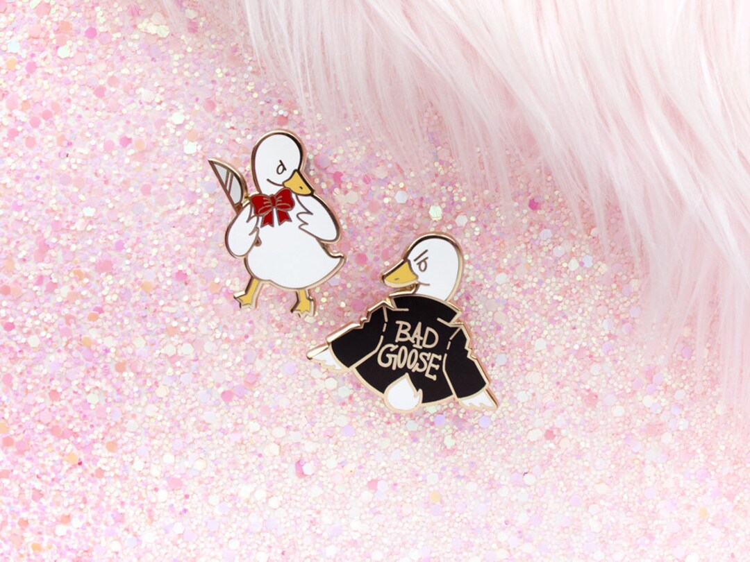 Bad Goose Enamel Pins - Honk! - Etsy