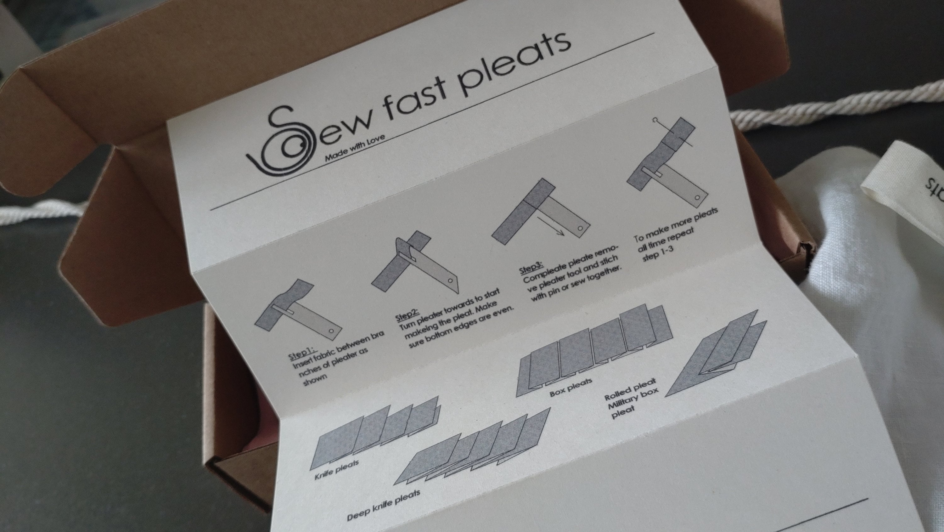 Sew Fast Pleats Quick Pleaters Fabric Folding Tool Pleating Forks ...