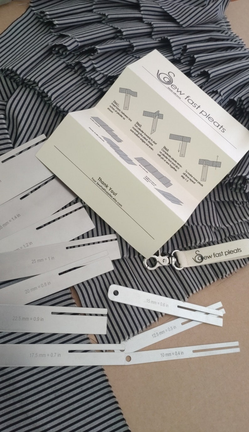 Sew Fast Pleats Quick Pleaters Fabric Folding Tool Pleating Forks ...