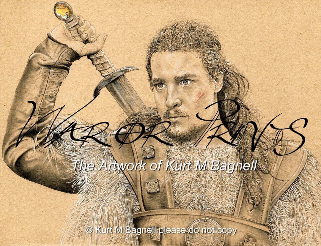 The Last Kingdom - Uhtred (alexander Dreymon) - Drawing PRINT by ...