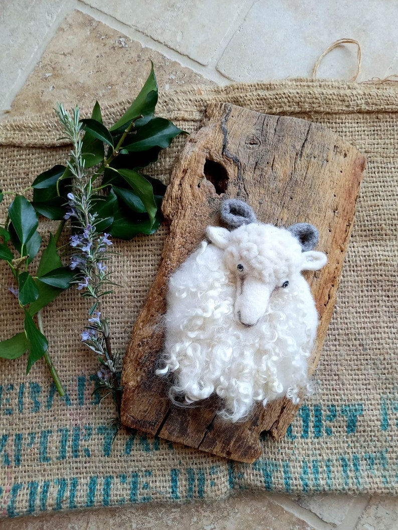 Needle Felted Sheep Sculpture - Etsy