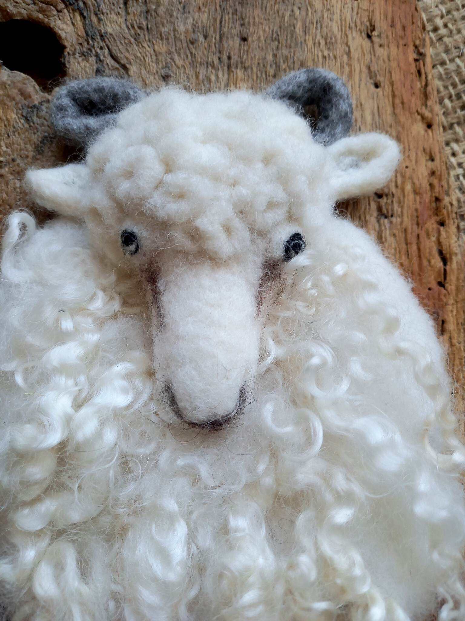 Needle Felted Sheep Sculpture - Etsy