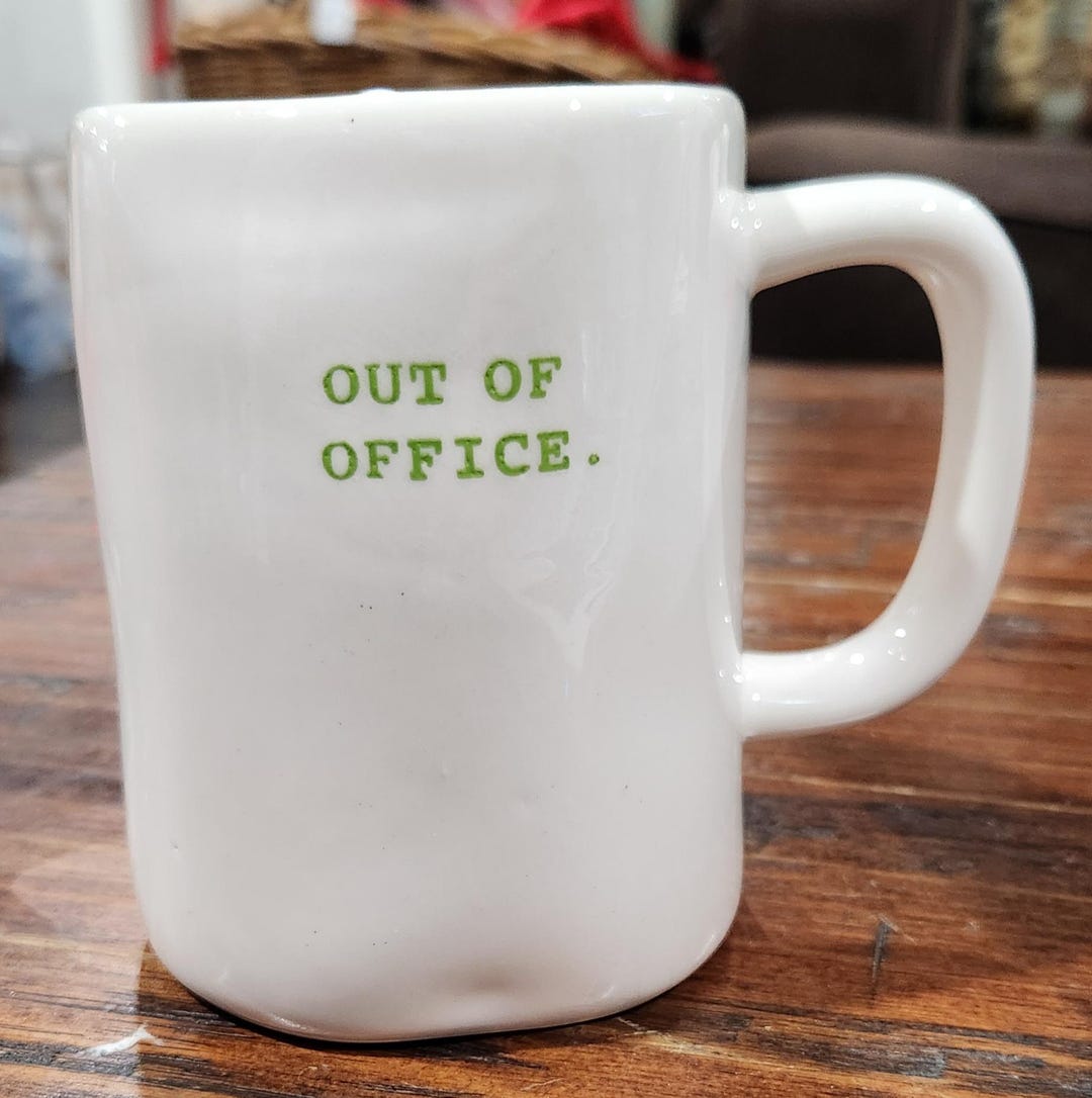 Rae Dunn OUT OF OFFICE Mug - Artisan Collection by Magenta - New - Rae ...