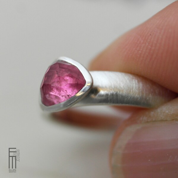 Ring With Pink Stone - Etsy