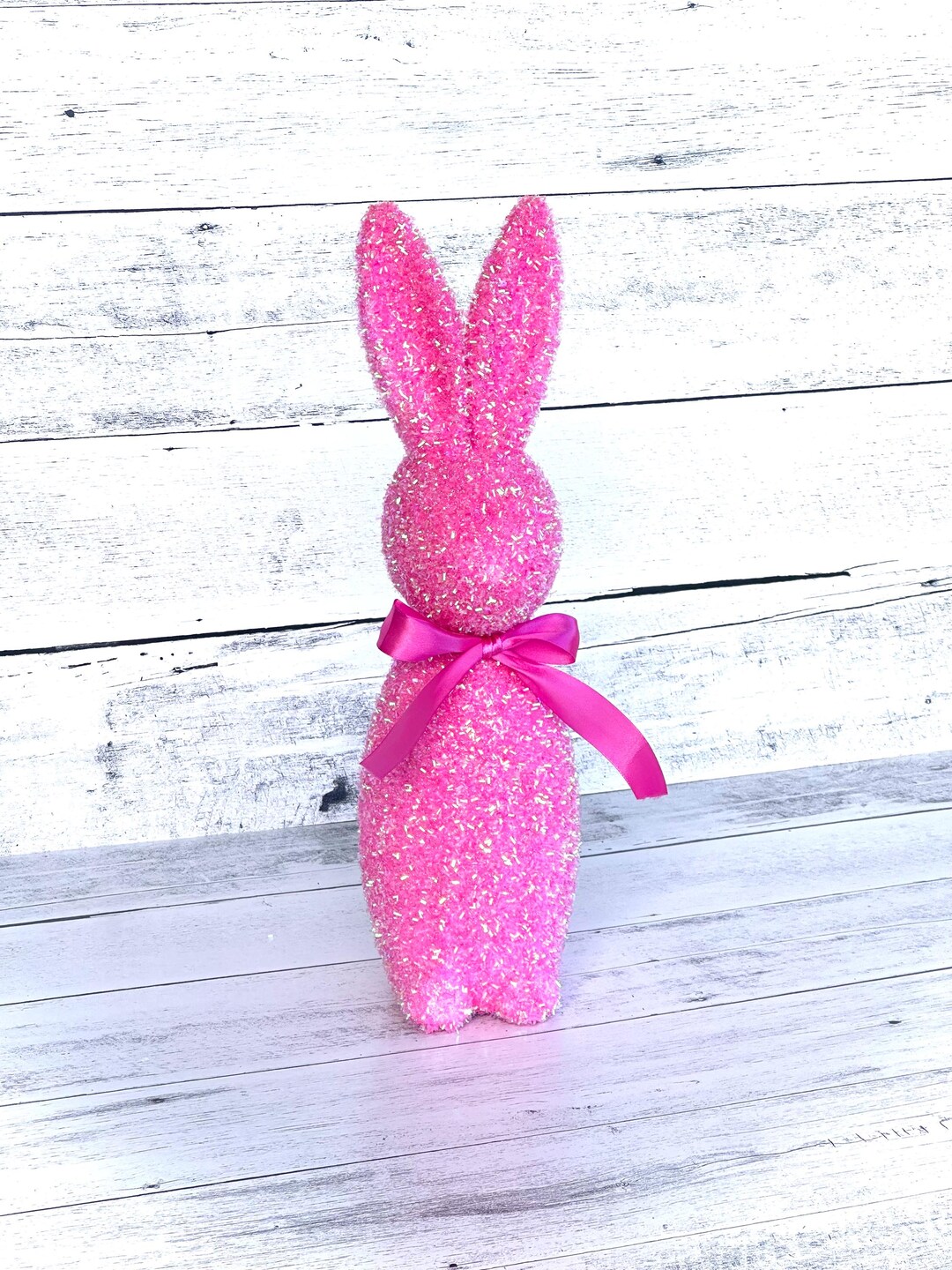 Pink 16” Bunny; Glitter Easter Bunny for Decoration - Etsy