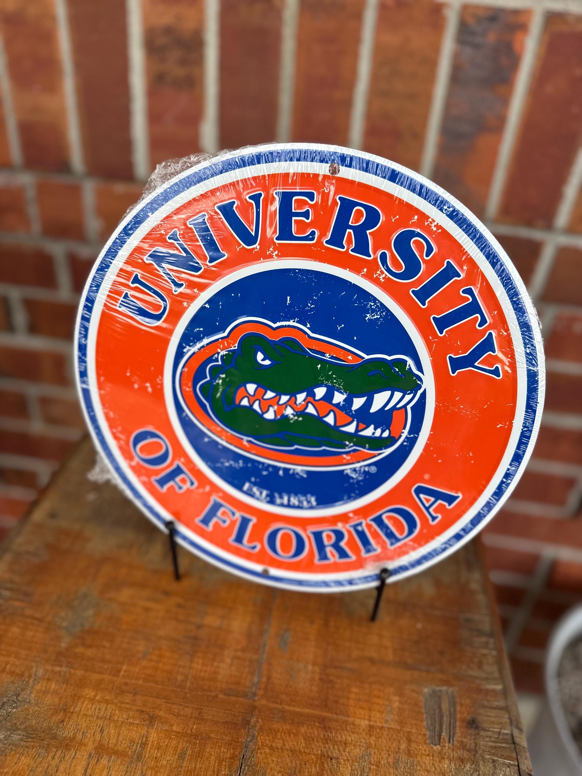 University of Florida Aluminum Sign: Embossed Metal Wreath Decor - Etsy