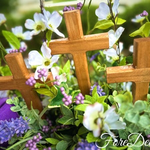 Christian Easter Arrangement, Spring Floral Arrangement, Easter ...