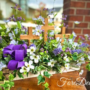 Christian Easter Arrangement, Spring Floral Arrangement, Easter ...