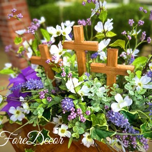 Christian Easter Arrangement, Spring Floral Arrangement, Easter ...