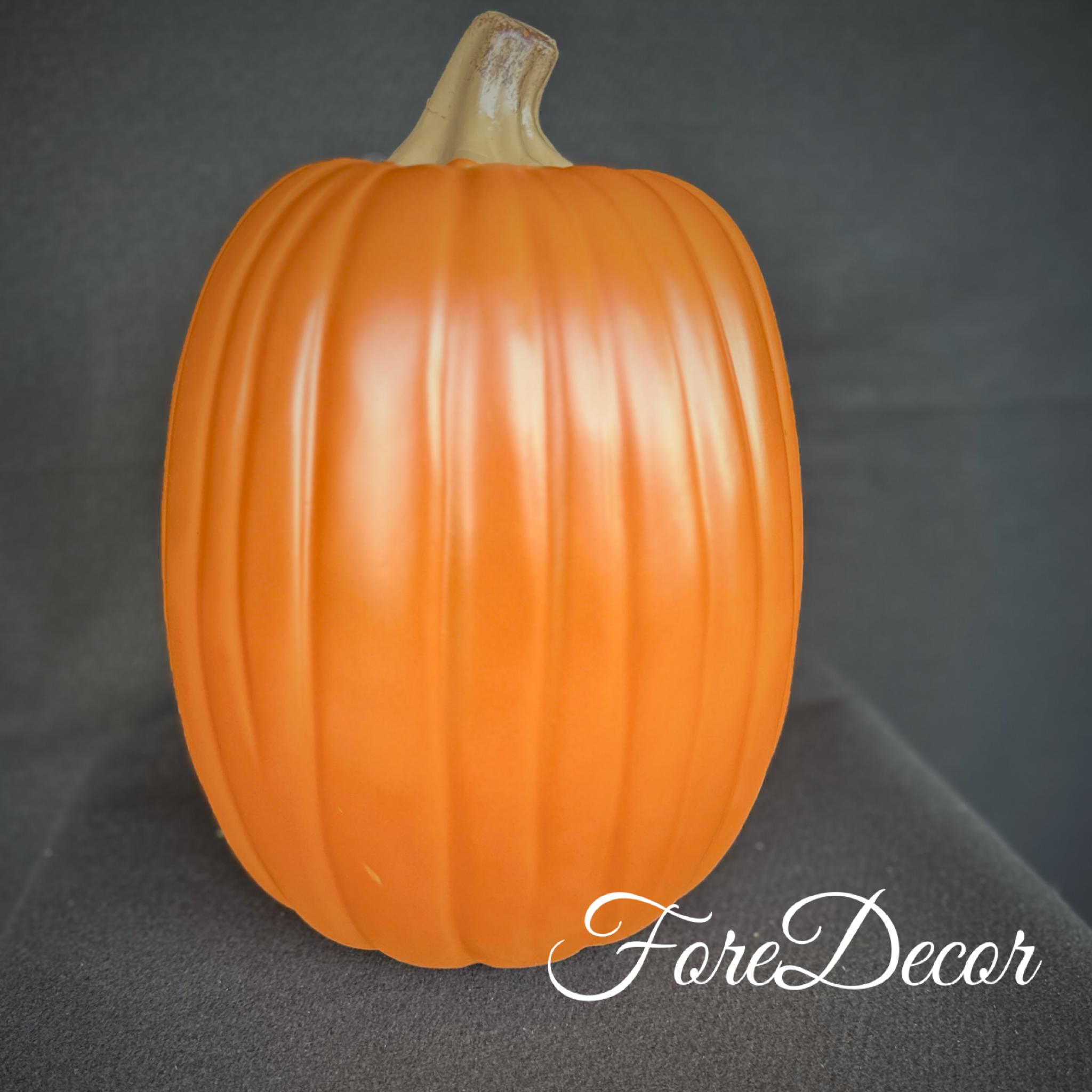 Carvable Foam Pumpkin: 13" DIY Halloween Craft Decor - Etsy