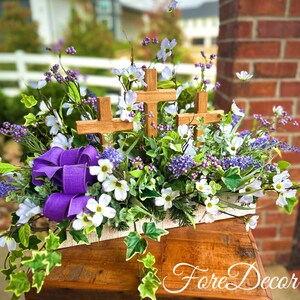 Christian Easter Arrangement, Spring Floral Arrangement, Easter ...