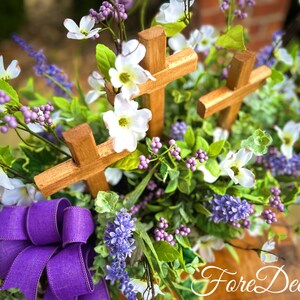 Christian Easter Arrangement, Spring Floral Arrangement, Easter ...