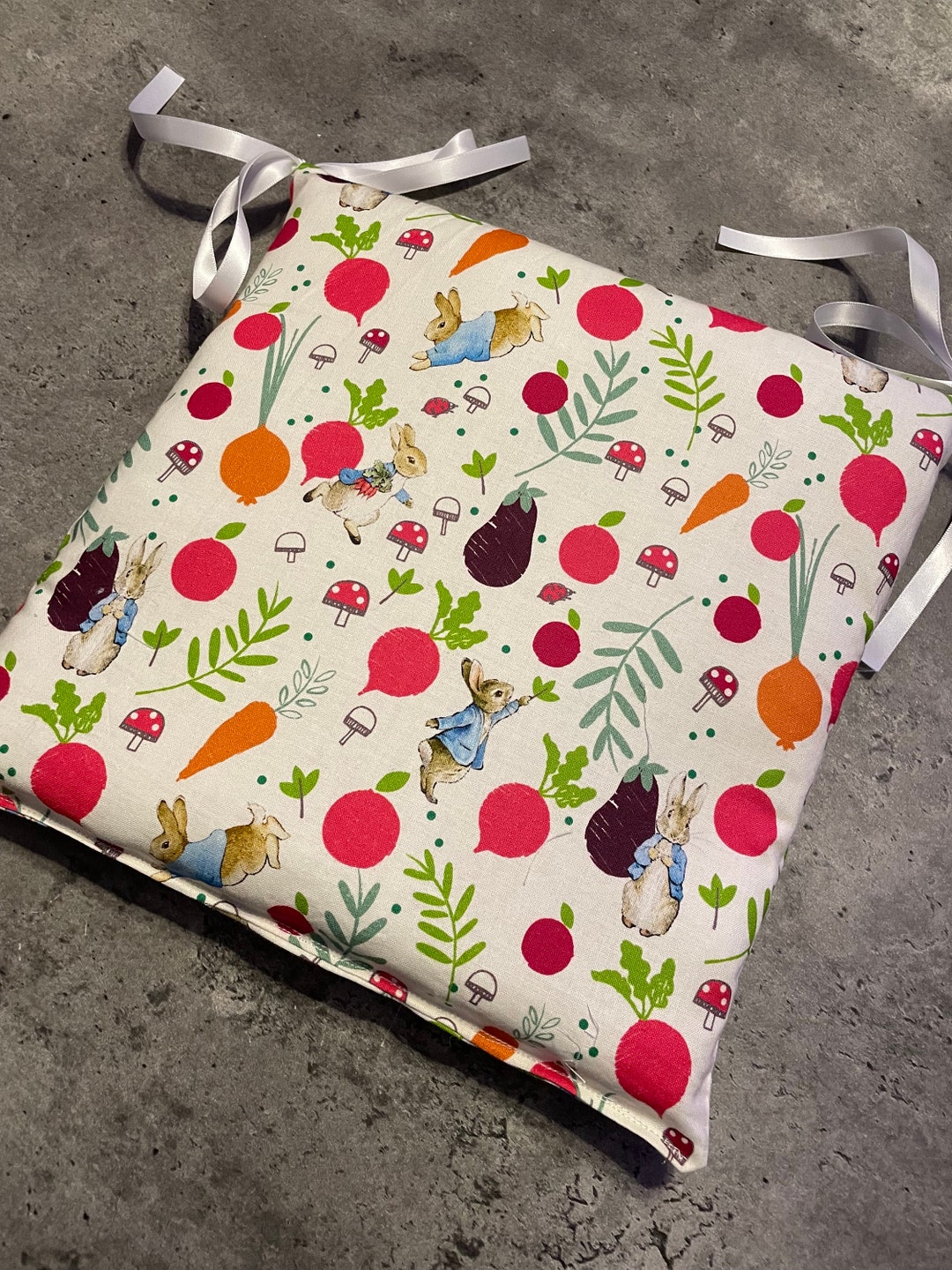 Peter Rabbit Inspired - Childrens Chair Cushion / Rocking Chair Seat ...