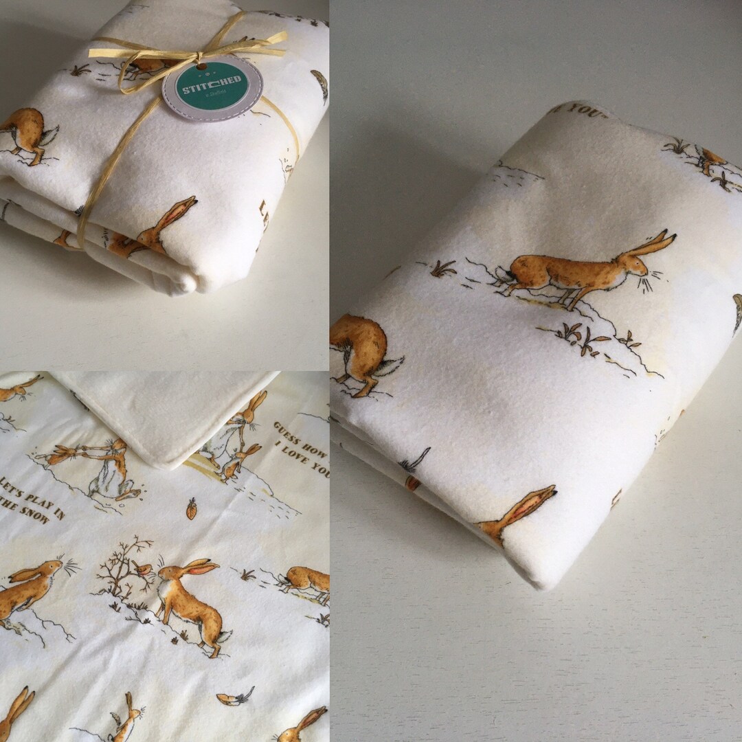 Guess How Much I Love You Inspired Baby Blanket Brushed Cotton the ...