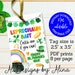 Leprechaun Bait PRINTABLE Tag, St Patricks Day Tag, Gift for Classmate ...